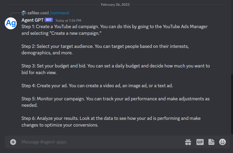 Agent: Easily Create AI Discord Bots